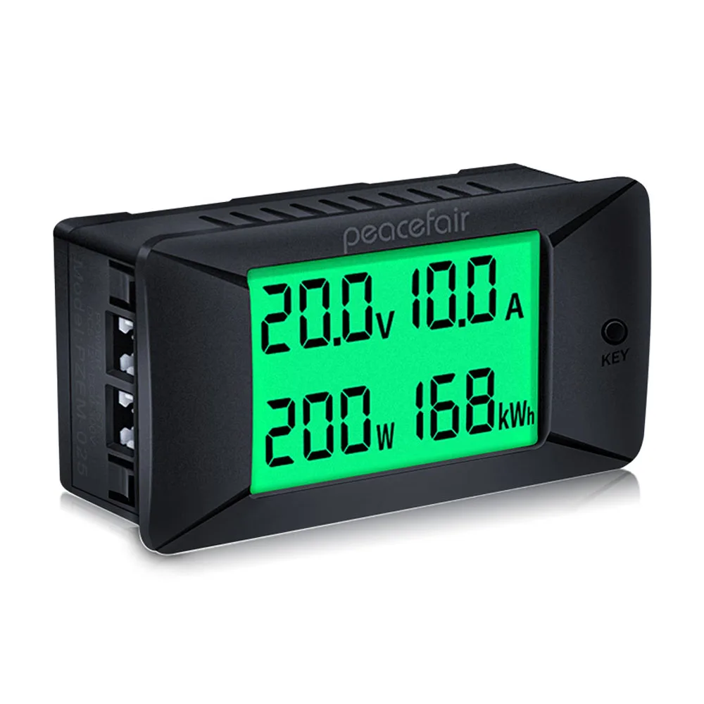 Power Energy Watt Meter Ammeter Voltmeter | Instruments Dc Power ...