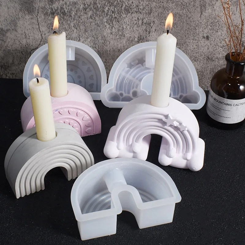 New Mould Rainbow Candle Holder Molds U-Shaped Arch Rainbow Bridge ...