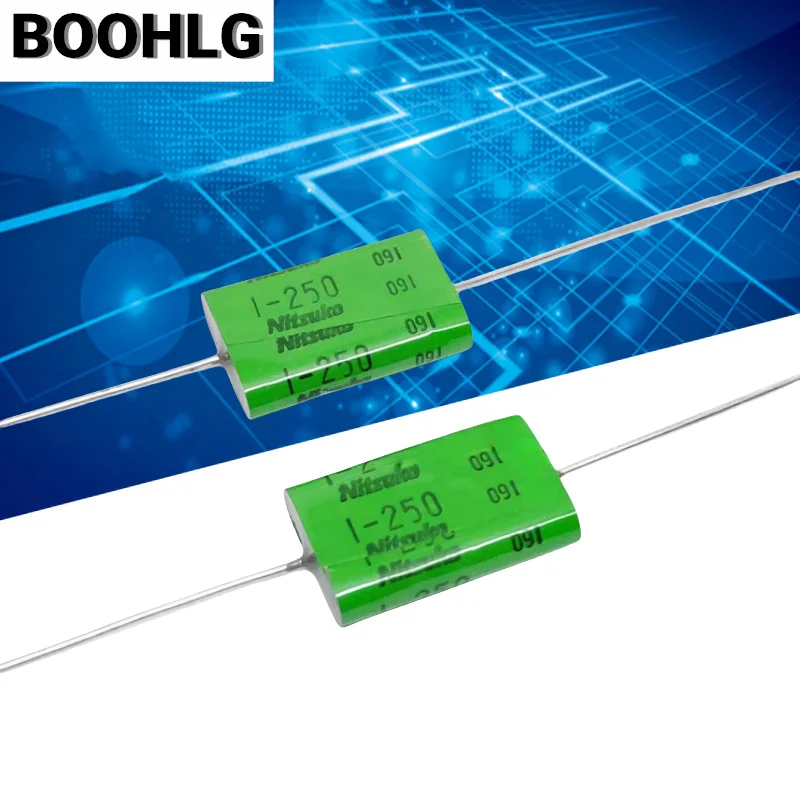 5pcs 1UF 250V 105K 250V Axial Polar Thin Film Capacitor 250V 1UF ...