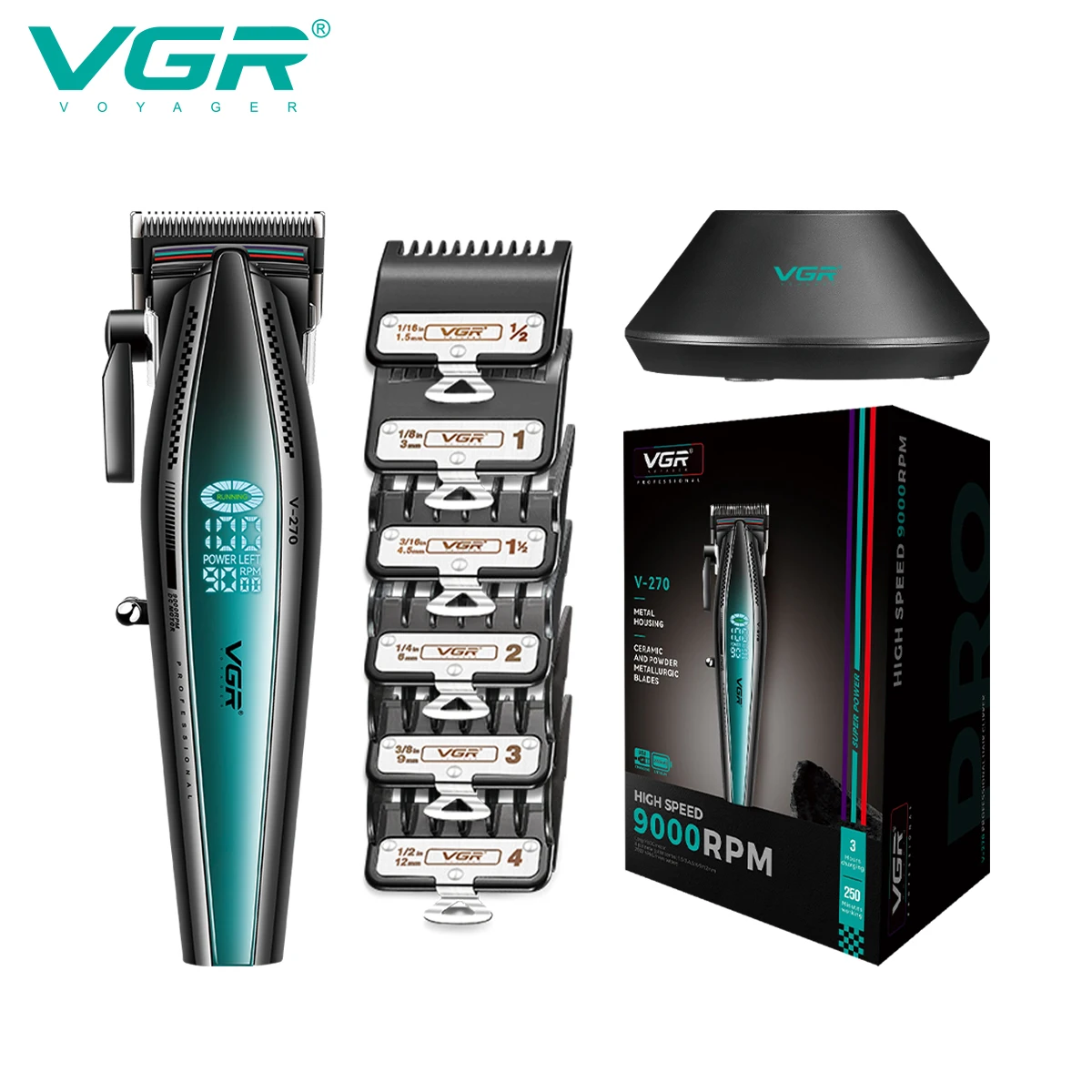 VGR-maquina-de-cortar-cabello-maquinilla-de-cortar-pelo-Cortadora-de-cabello-Profesional-M-quina ...