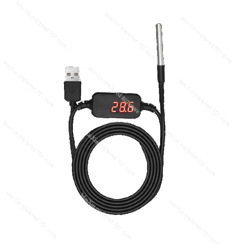 High-precision USB temperature sensor acquisition and display module ...