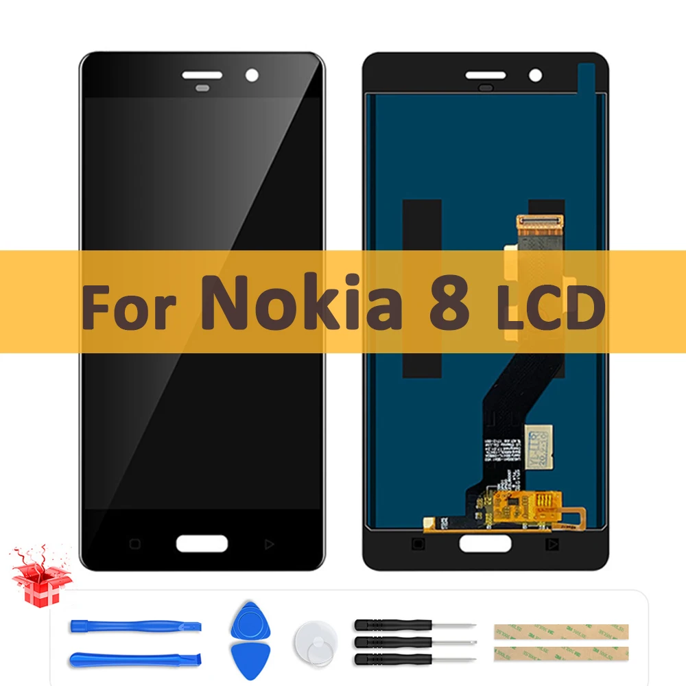 5.3" Original LCD Display For Nokia 8 2017 LCD Touch Screen Digitizer ...