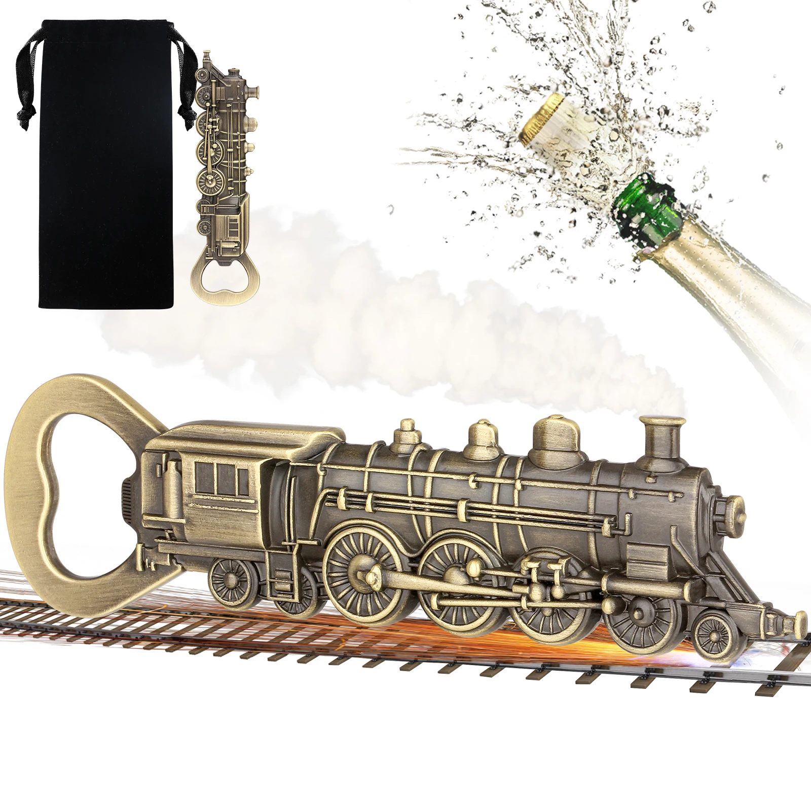LKKCHER-New-Steam-Locomotive-Corkscrew-Punk-Train-Gift-for-Men-Original ...