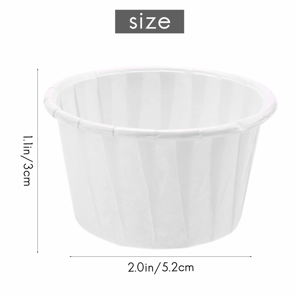 Wax Cups 100Pcs Paper Wax Melting Cups - Small Paper Containers For ...