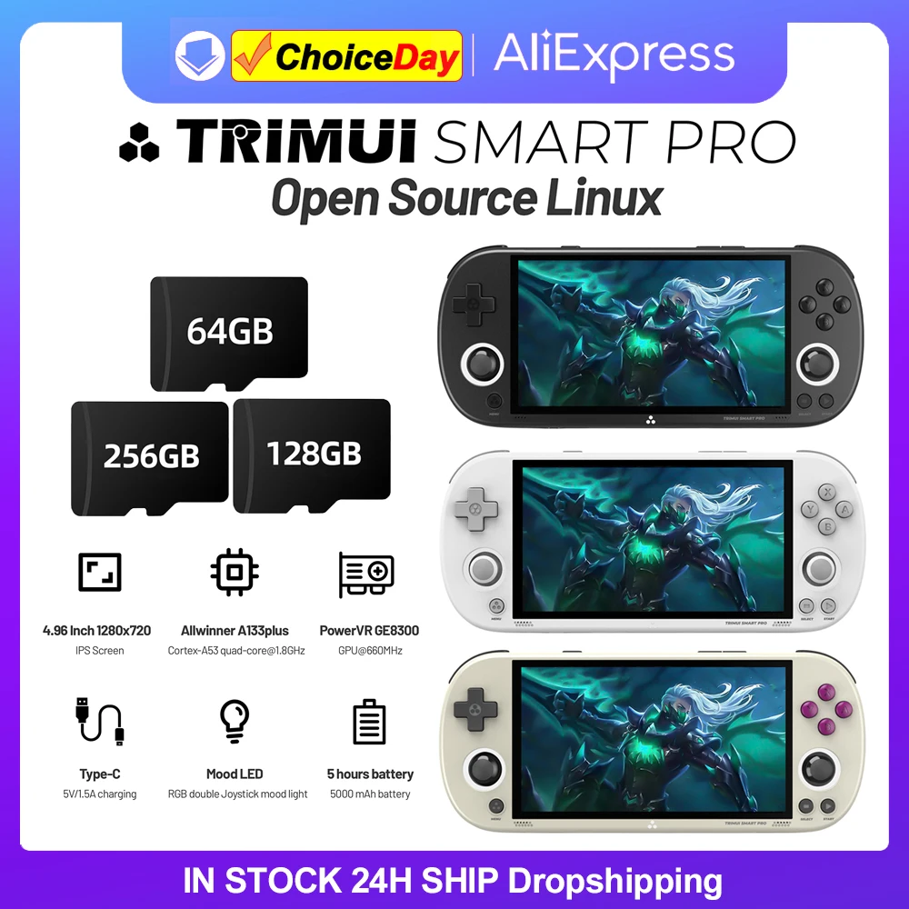 Trimui-Smart-Pro-Handheld-Game-Console-Jogador-de-videogame-retro-4-96 ...