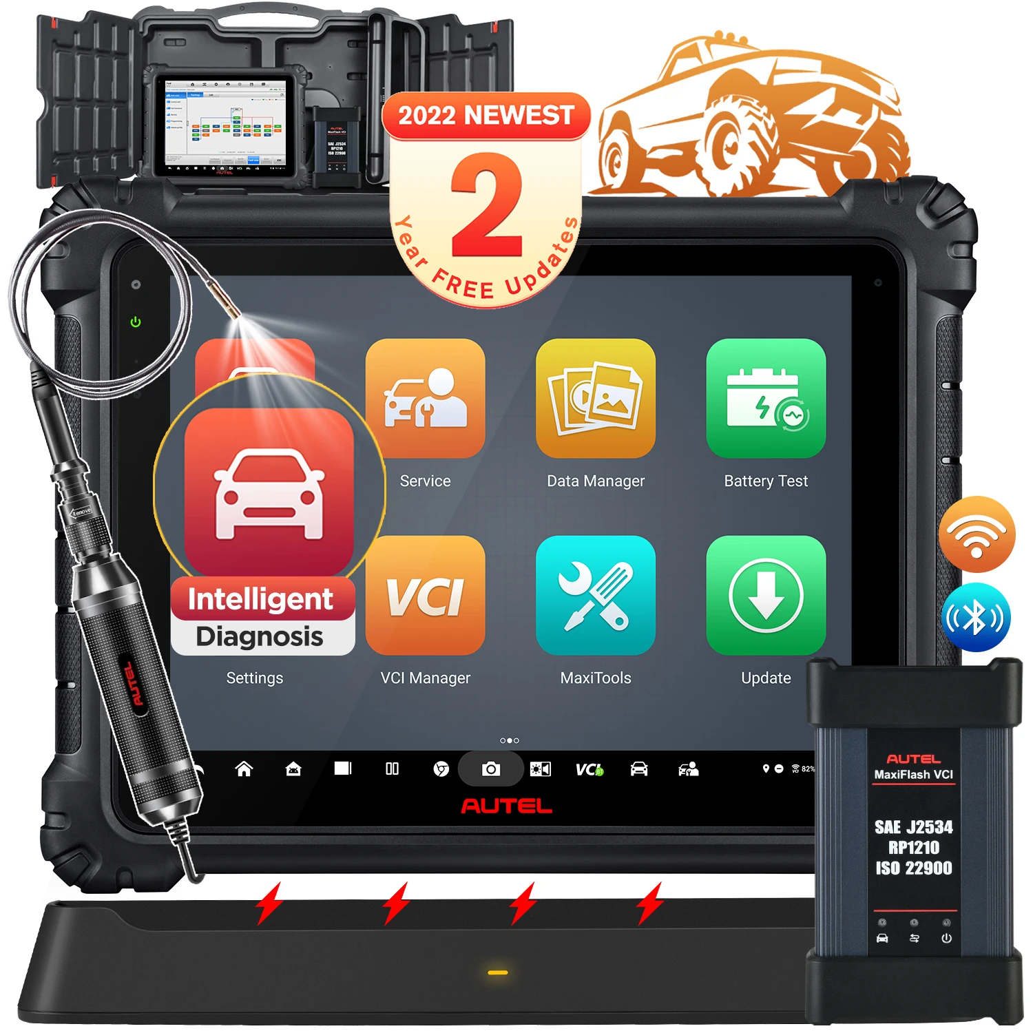 Autel MaxiCOM 울트라 라이트 고급 자동차 지능형 진단 도구, ECU 프로그래밍 및 코딩 업그레이드 버전 울트라 ...