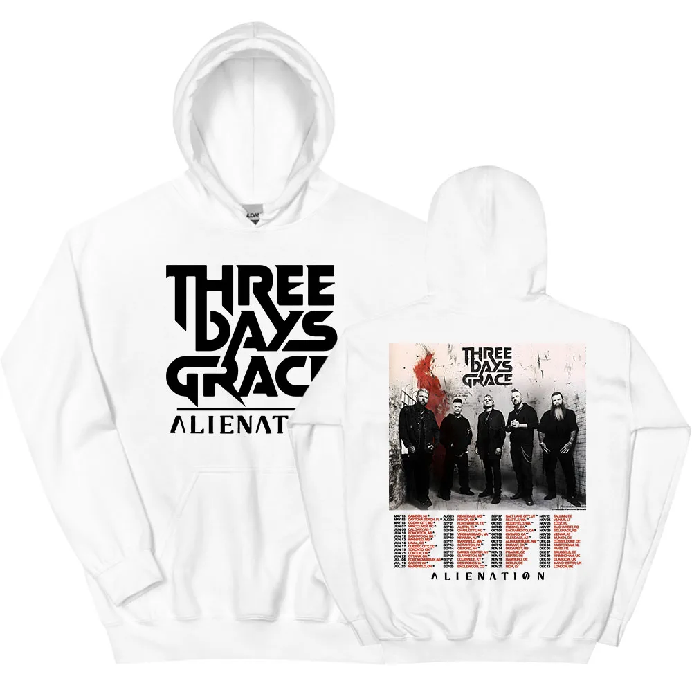 THREE DAYS GRACE ALIENATION Tour 2025 Hoodies Fashion Long Sleeve ...