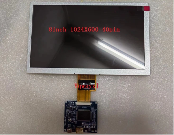8 inch 1024X600 40 pin LCD Screen Control Driver Board with Mini HDMI ...