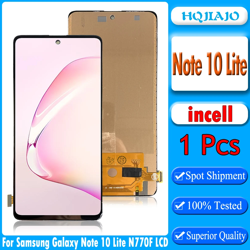 6.7'' incell LCD For Samsung Galaxy Note 10 Lite LCD Display Touch ...
