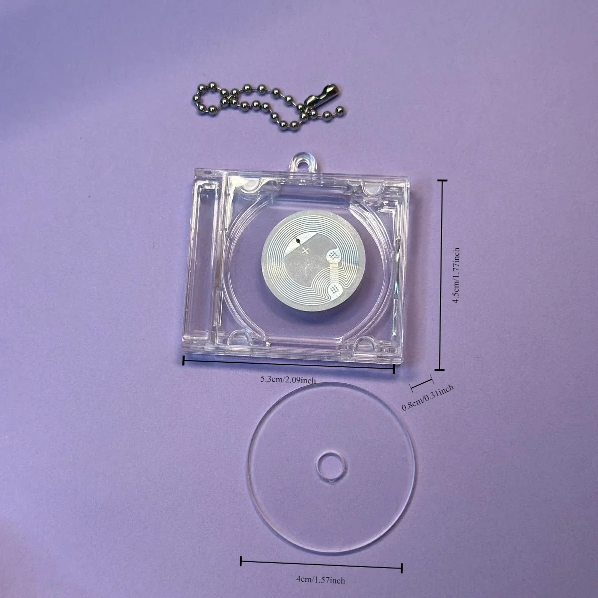 1pcs-Blank-Mini-CD-Case-Keychain-for-DIY-Keychains-with-NFC-Smart ...