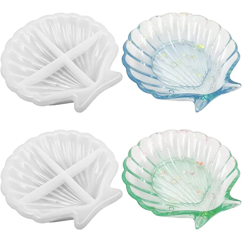 Shell-Dish-Gypsum-Silica-Gel-DIY-Mold-Scallop-Plate-Glue-Dropping-Mold ...