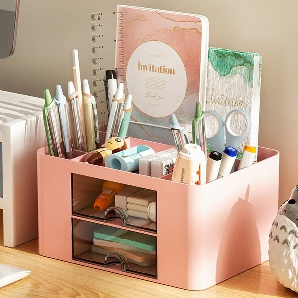 Large-Capacity-Stationery-Storage-Box-PSHIPS-Multifunction-Desktop ...
