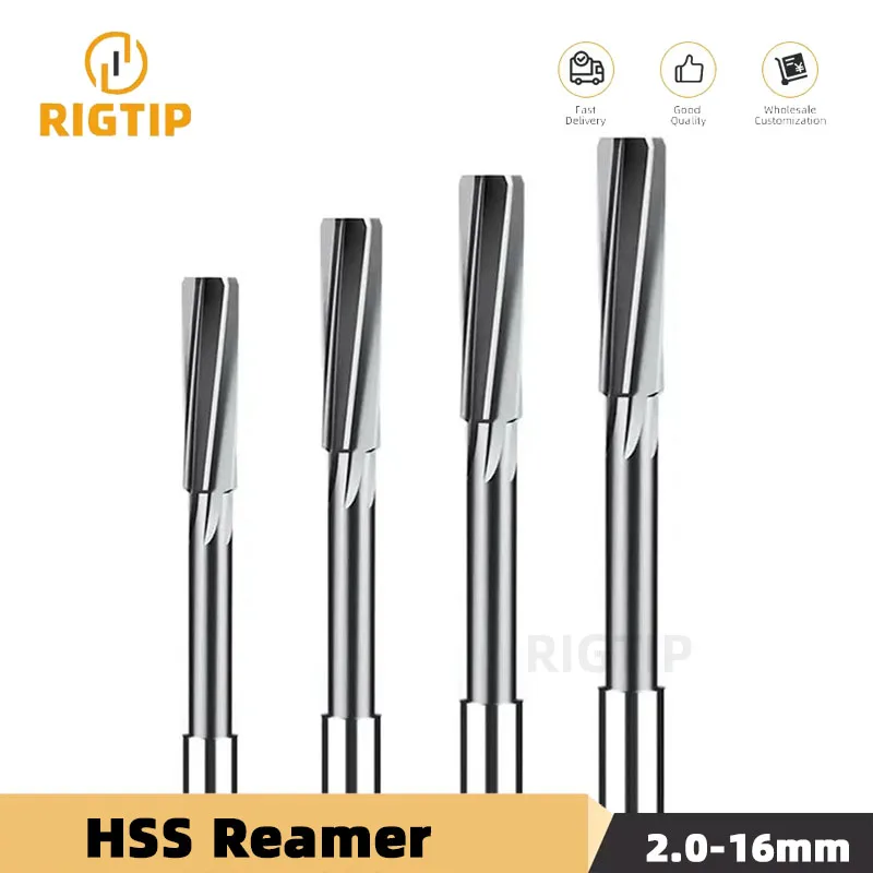 HSS Reamer Chucking Machining Tool Spiral Flute Cobalt Cutting H7 Shank ...
