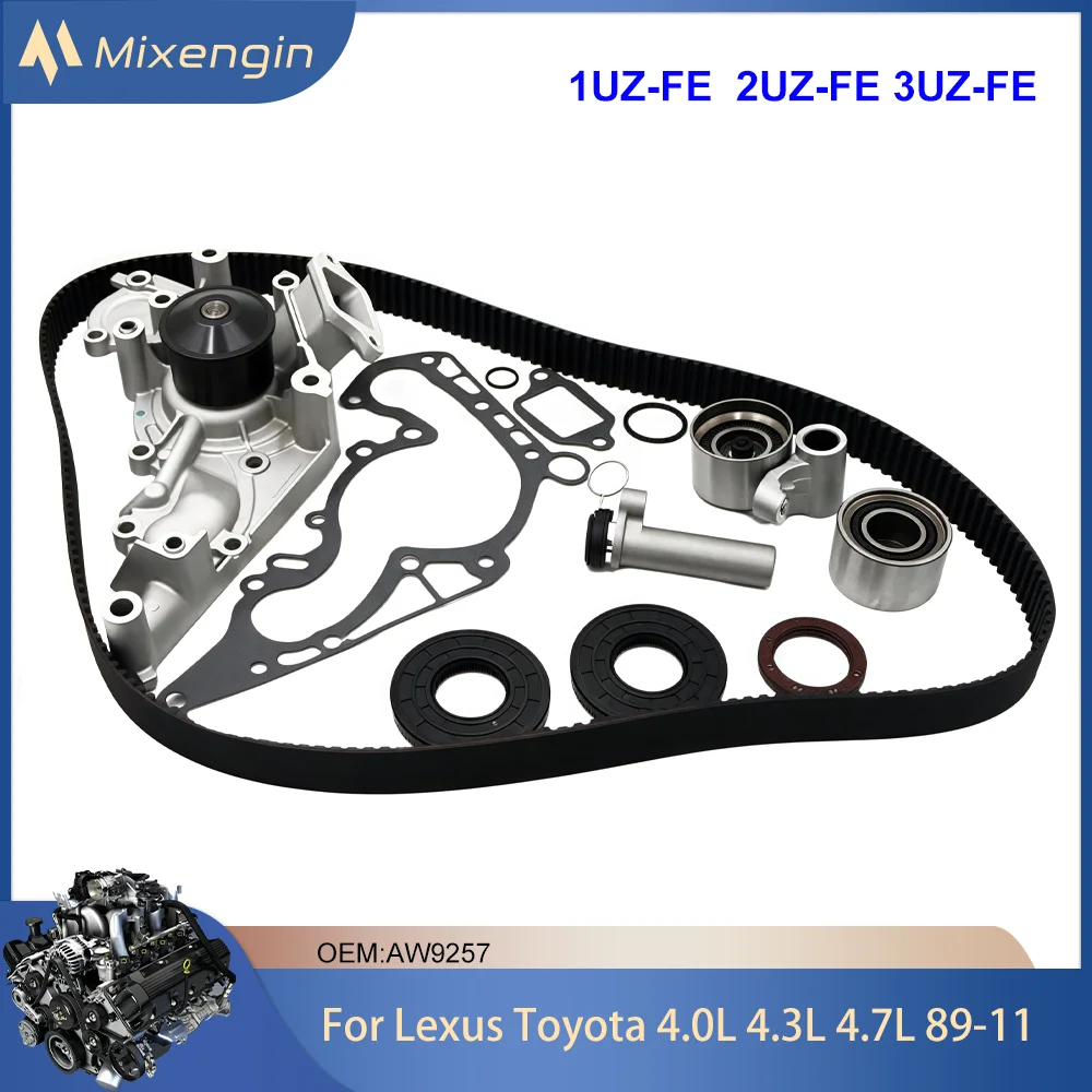 Engine Timing Belt Kit & Water Pump W/ Gasket Fit 4.0 4.3 4.7 L T 1UZ ...