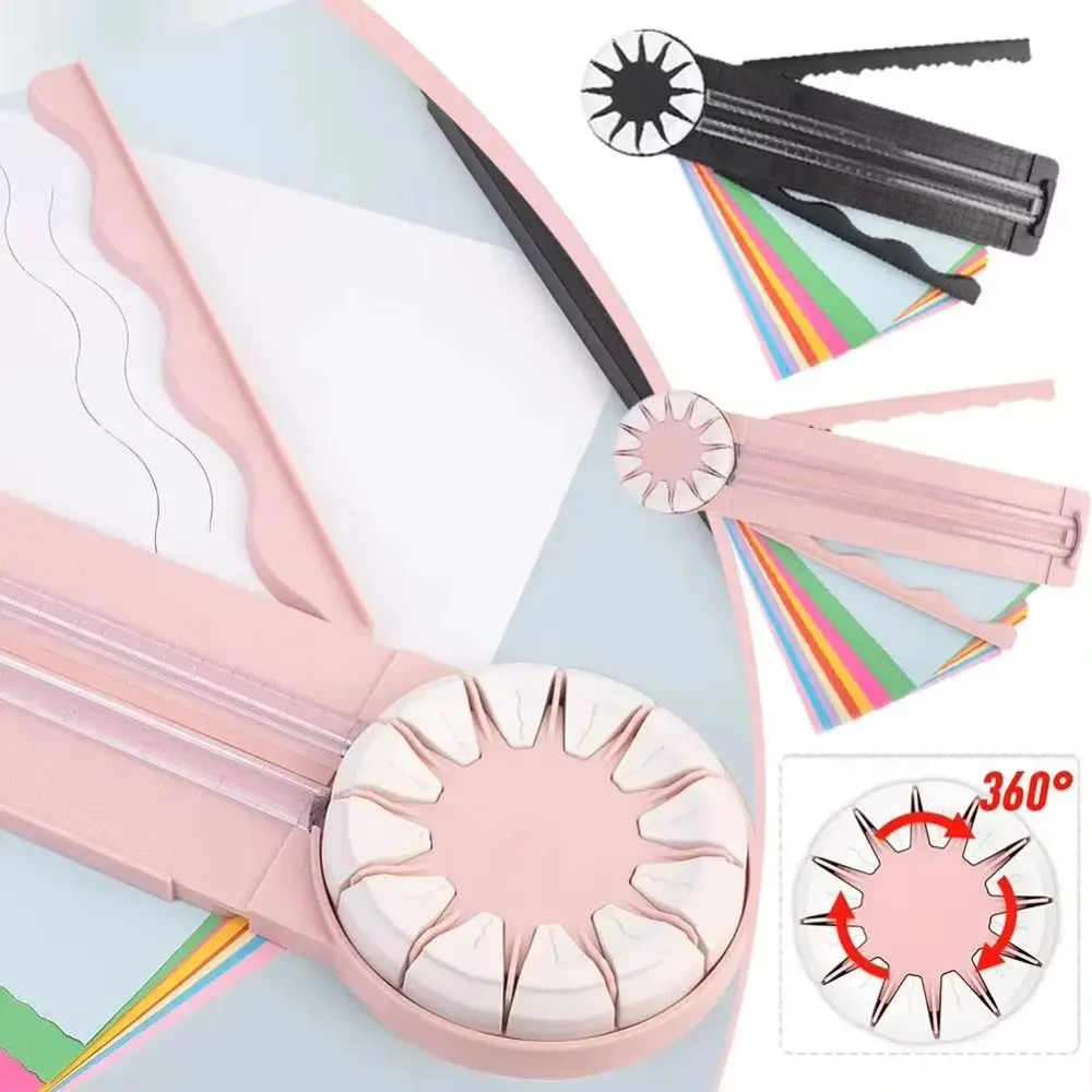 360° Rotating Head 12 in 1 Paper Cutter Smooth Cutting with Anti Slip ...