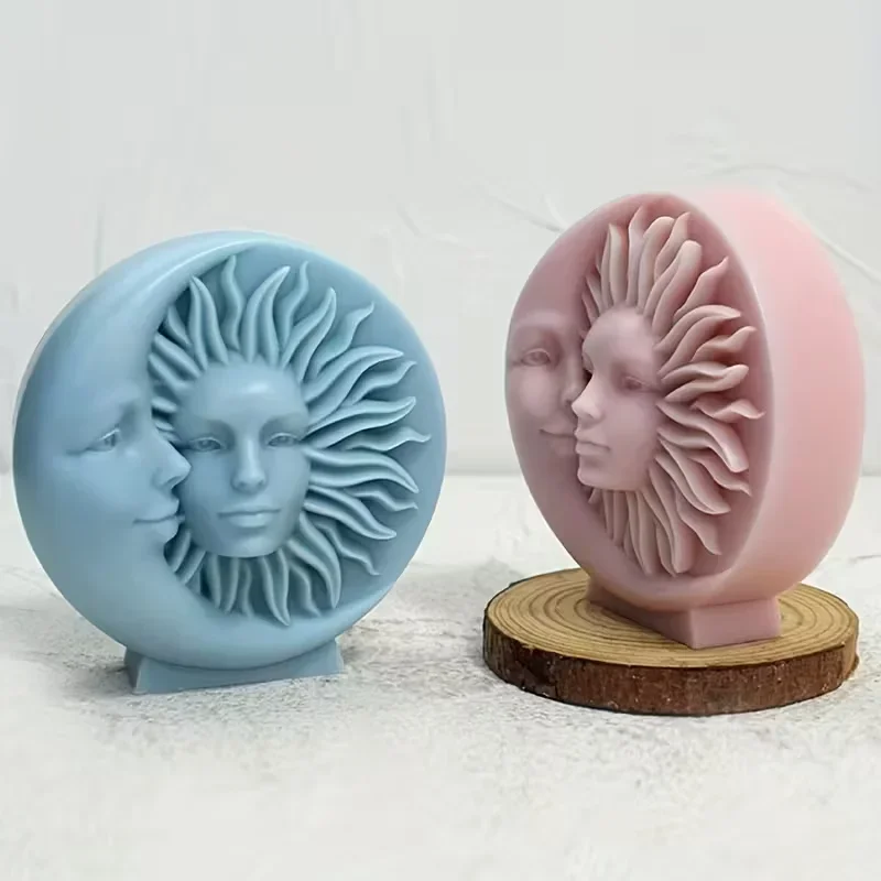 A Top Quality Romantic Sun & Moon Embrace Silicone Mold - Classic Day ...