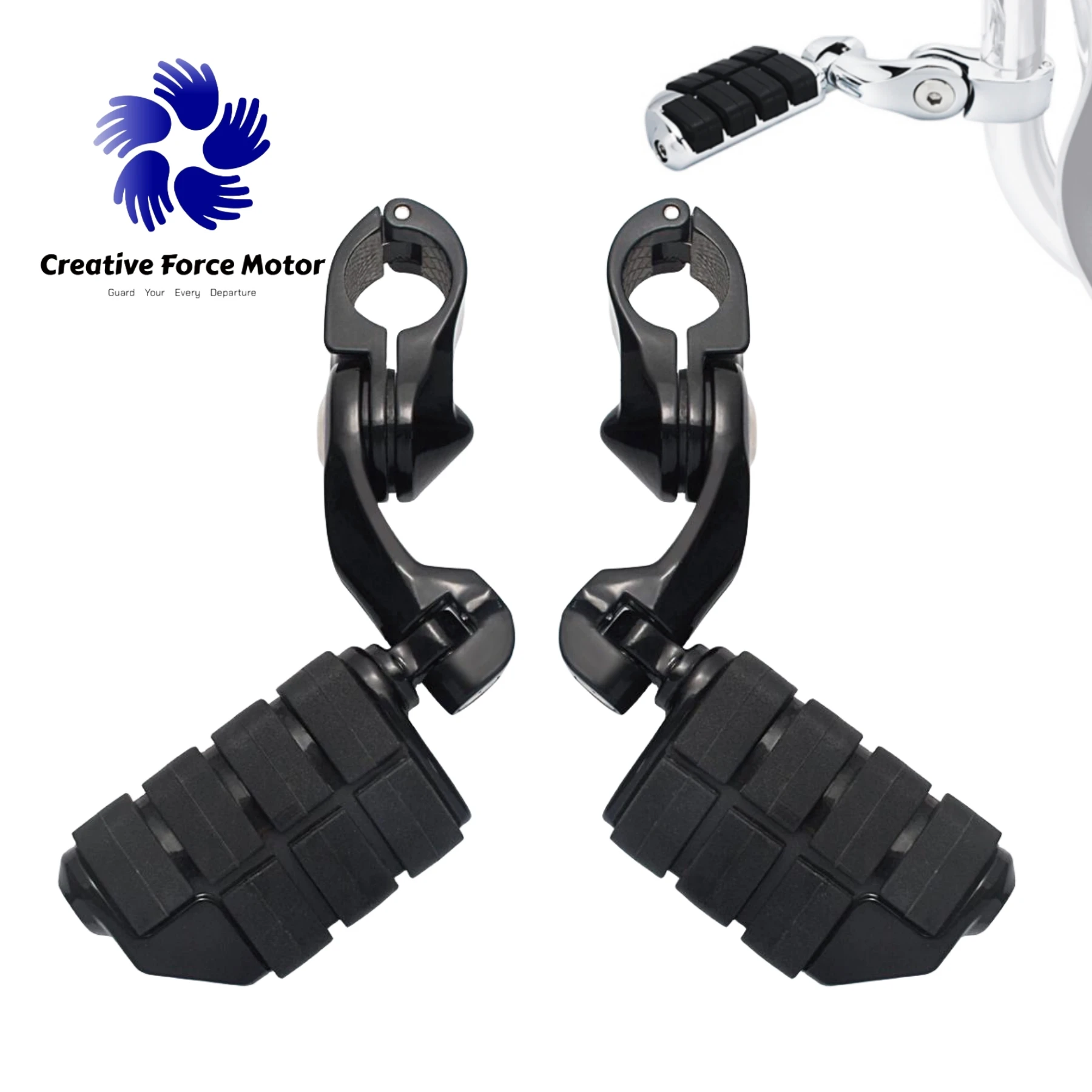 32mm-Engine-Guard-Highway-Foot-peg-Motorcycle-Footrest-For-Harley-Honda ...