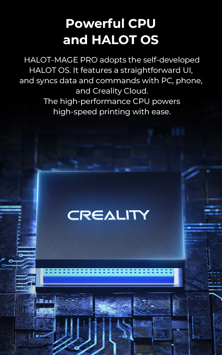 CREALITY HALOT-MAGE PRO /HALOT-MAGE Resin 3D Printer Speed 8K 10.3” LCD ...