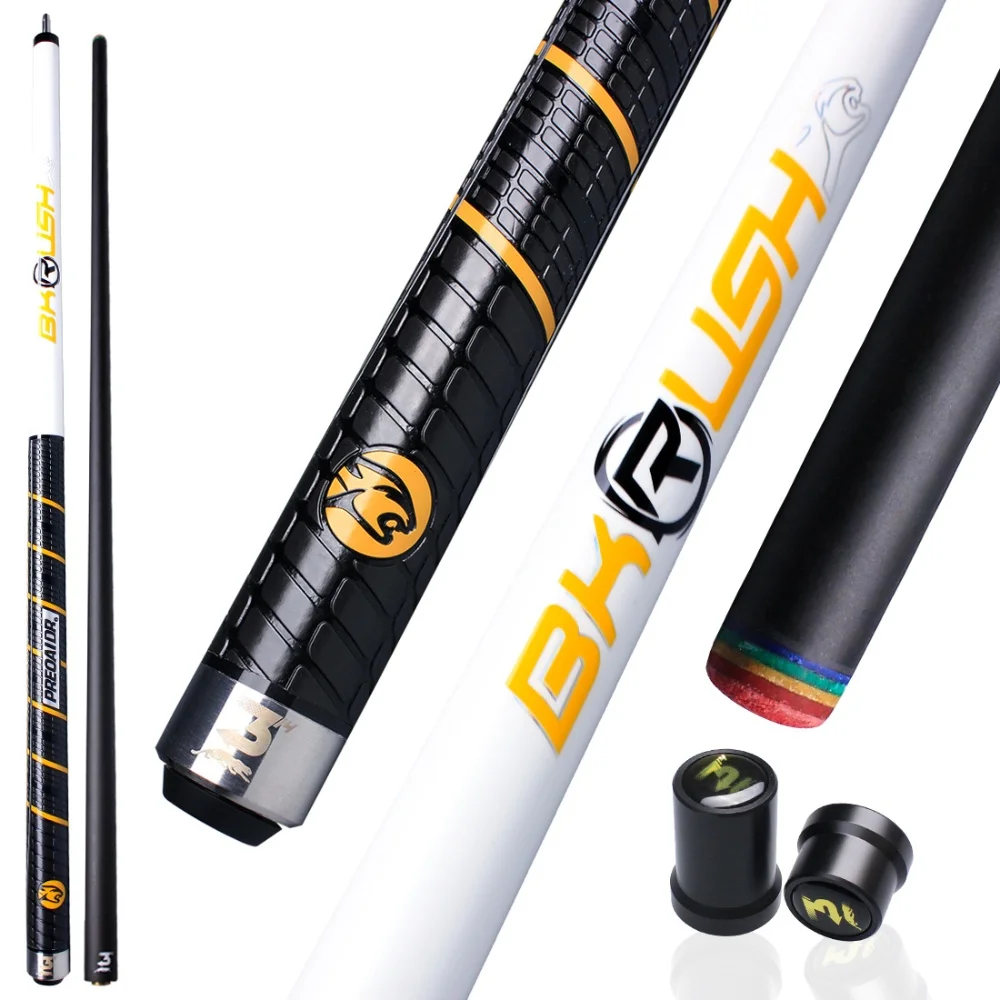 PREOAIDR 58In Black Shaft BK Play Billiard Pool Cue Stick 13mm ...