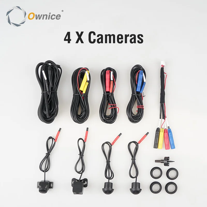 1080P Panorama Camera Car Bird View 4 Camera Rear/Front/Left/Right 3D ...