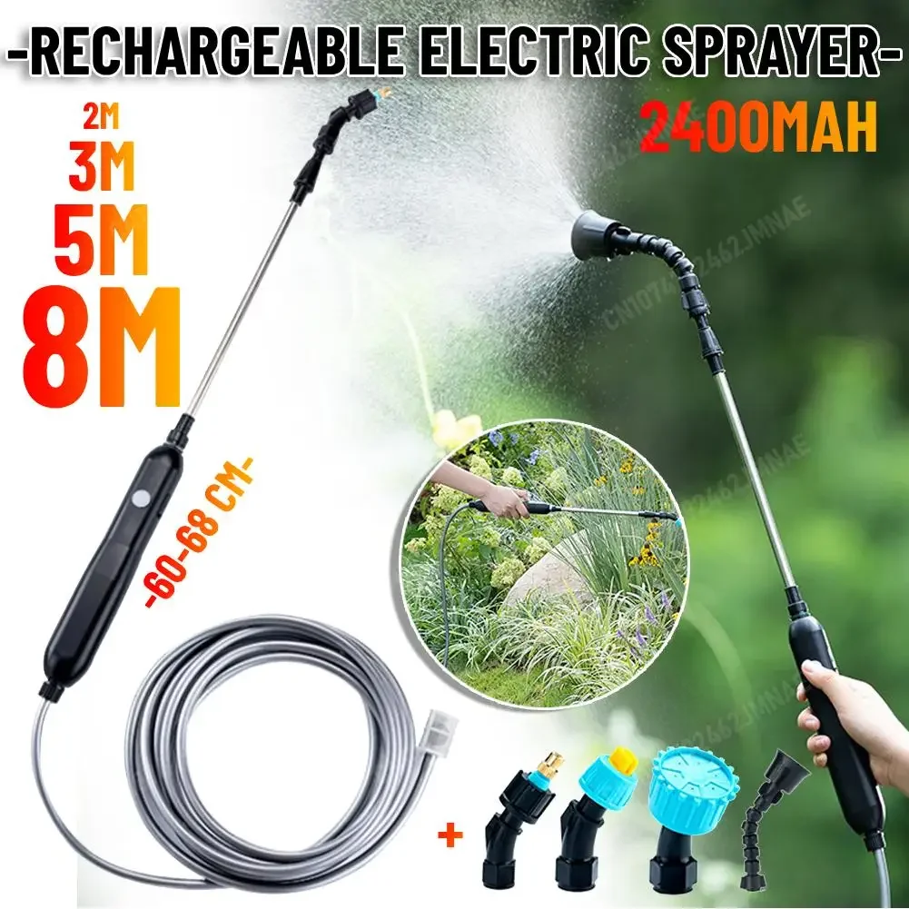 Electric-Sprayer-with-2-3-5-6-8m-PipesGarden-Watering-Spray-Gun-with-2 ...