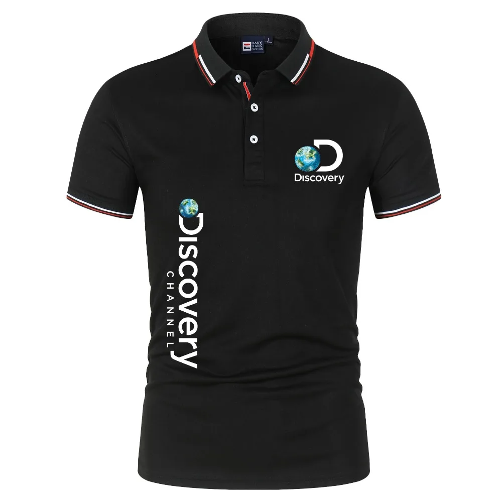 Discovery Channel 2023 Summer High Quality Men Polo Shirts Casual ...
