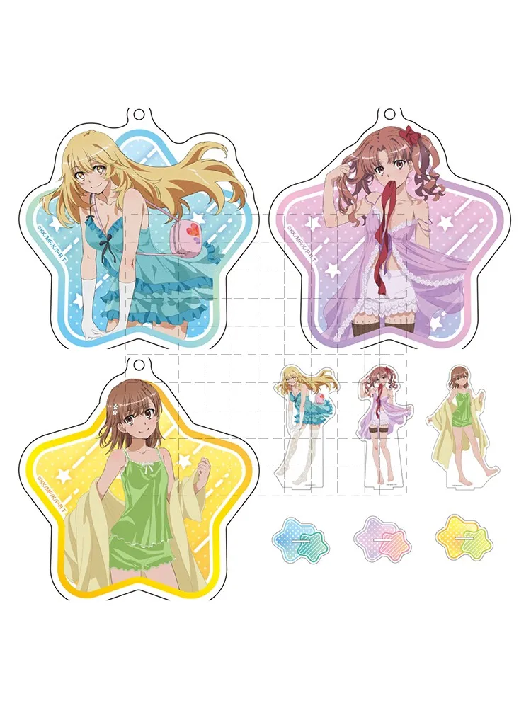 A-Certain-Scientific-Railgun-Misaka-Mikoto-Shirai-Kuroko-Acrylic-Action ...