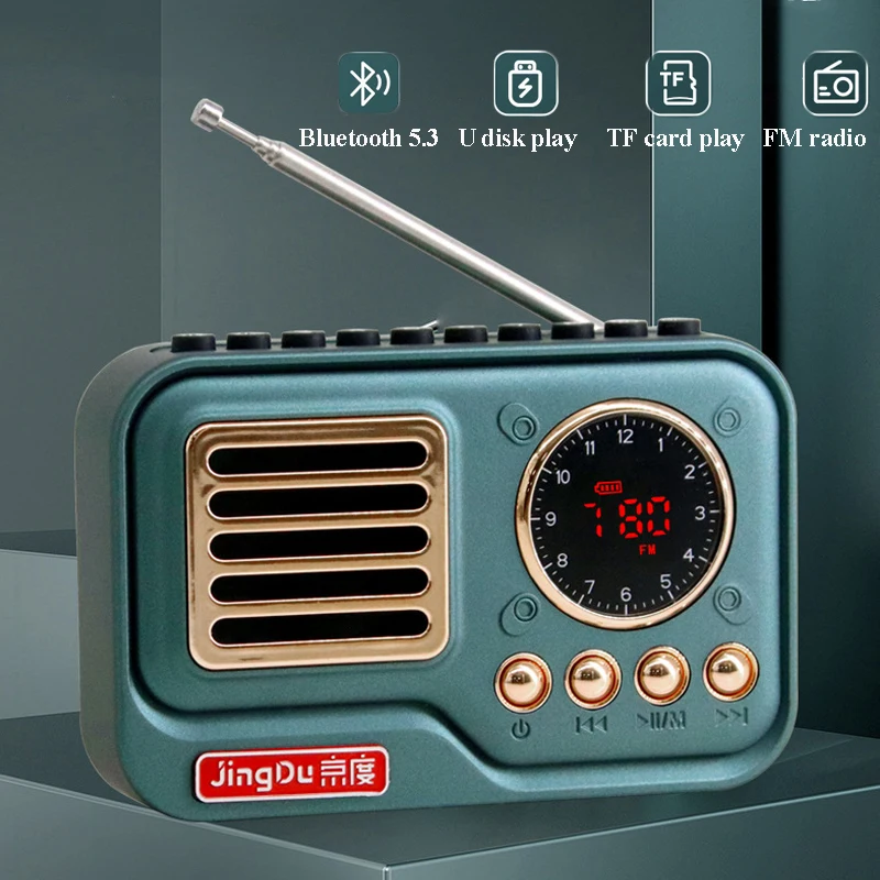 Mini-Radio-FM-port-til-con-pantalla-LED-receptor-de-Radios-Altavoz ...