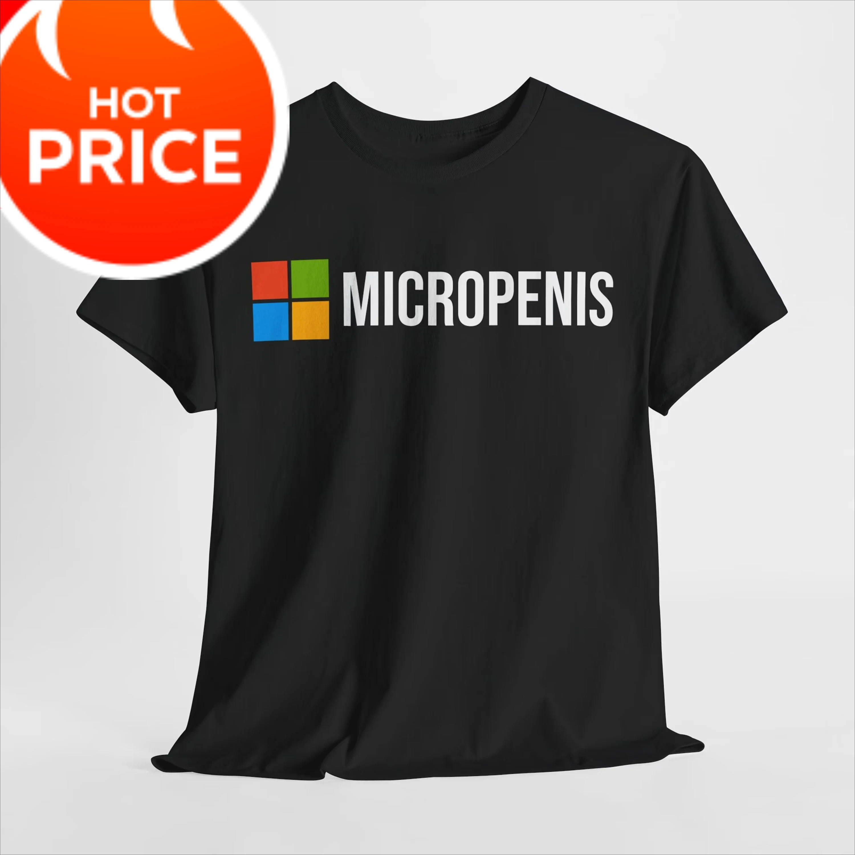 Funny Meme T-Shirt "Micropenis" - Microsoft Parody, Humorous Geek Tee ...