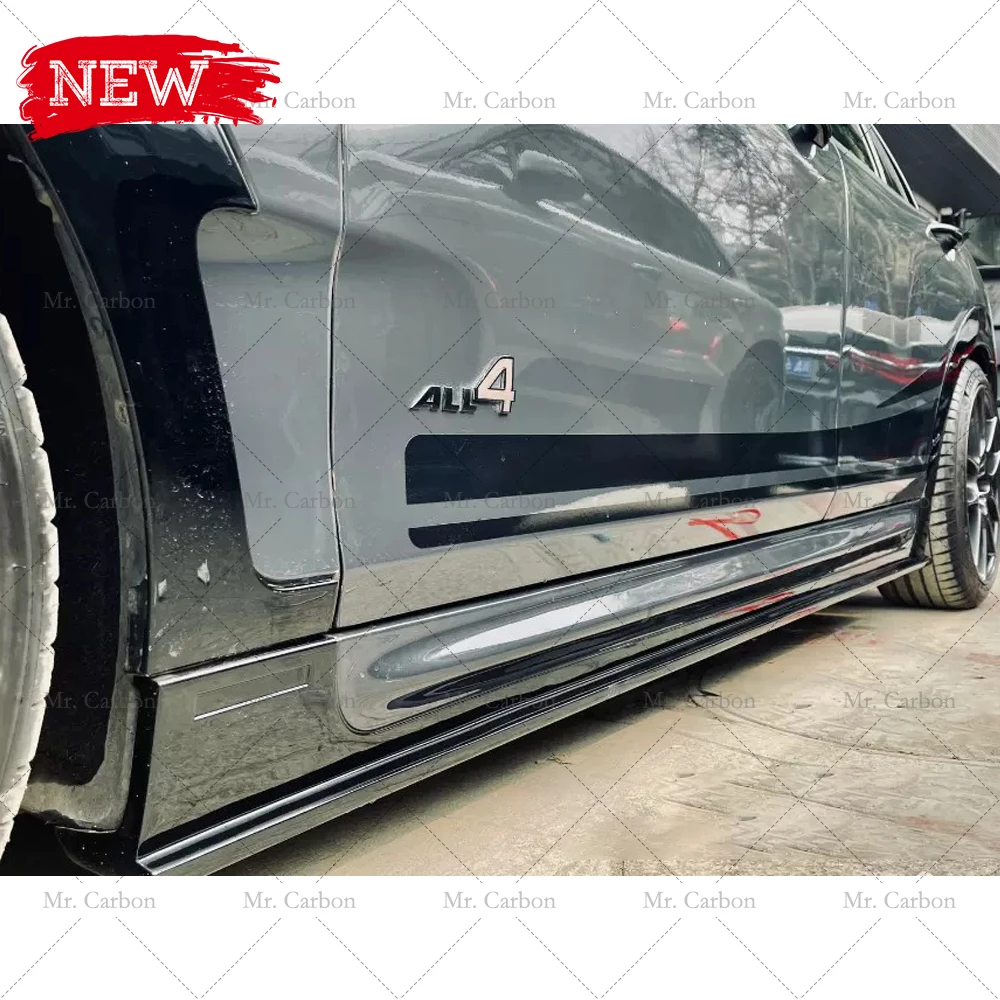 FOR MINI F54 CLUBMAN COOPER S/JCW DUELL CARBON FIBER GLASS SIDE SKIRT ...