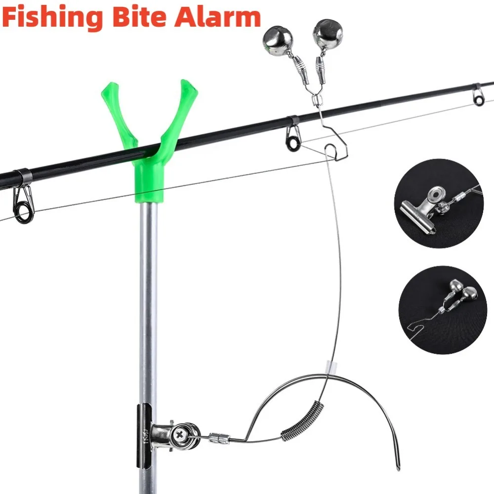 Fishing-Bite-Alarm-Stainless-Steel-Metal-Fish-Alarm-Bells-Adjustable ...