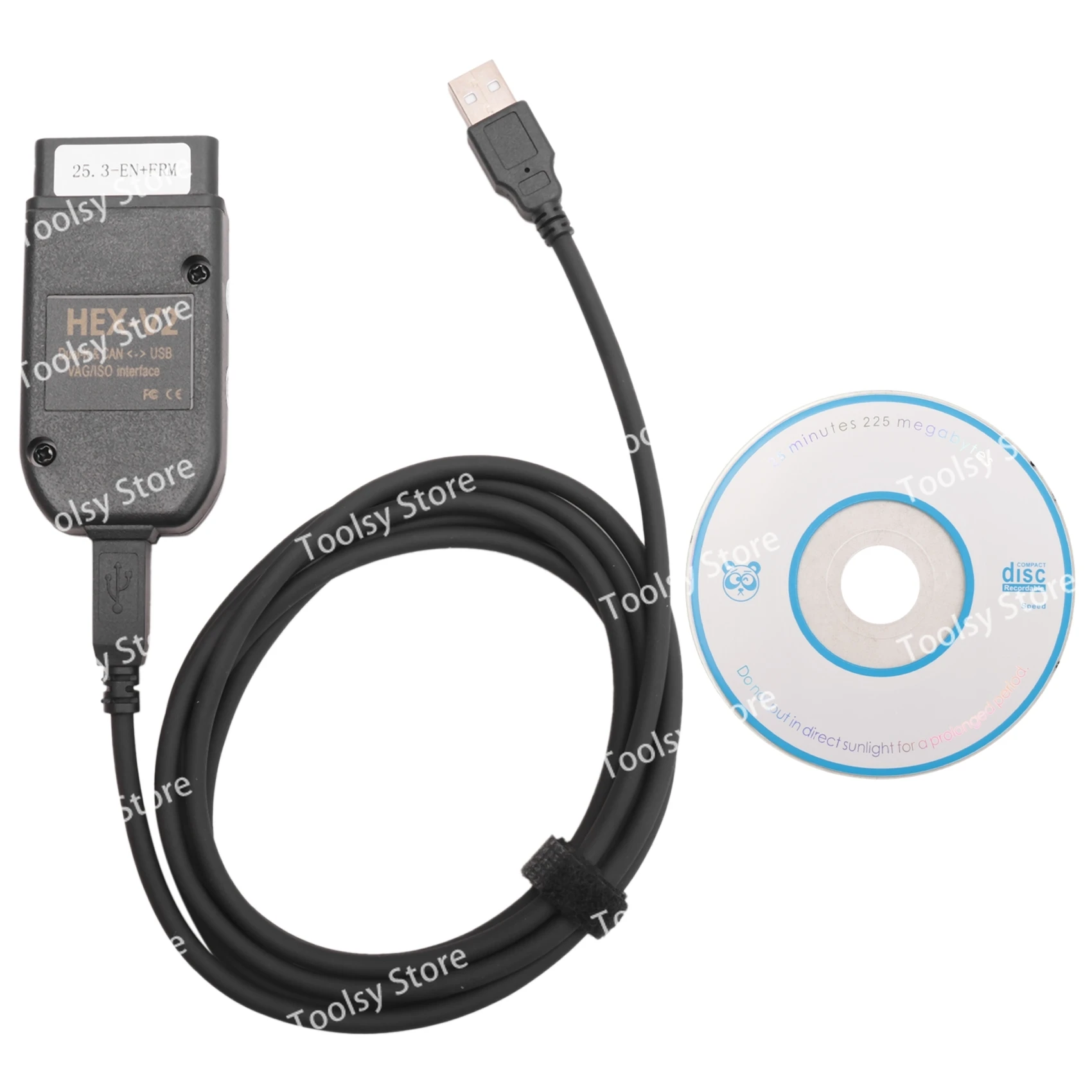 Newest VCDS 25.3 VAG Scanner Tool Cable OBD2 Diagnostic HEX V2 Wesheu ...