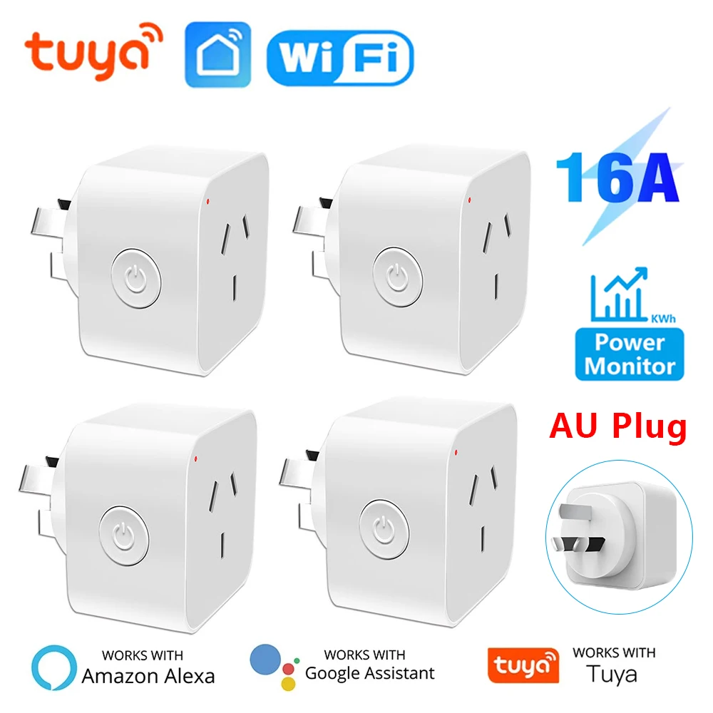 Tuya-Smart-Socket-WiFi-Intelligent-AU-Plug-With-Power-Monitor-Wireless ...