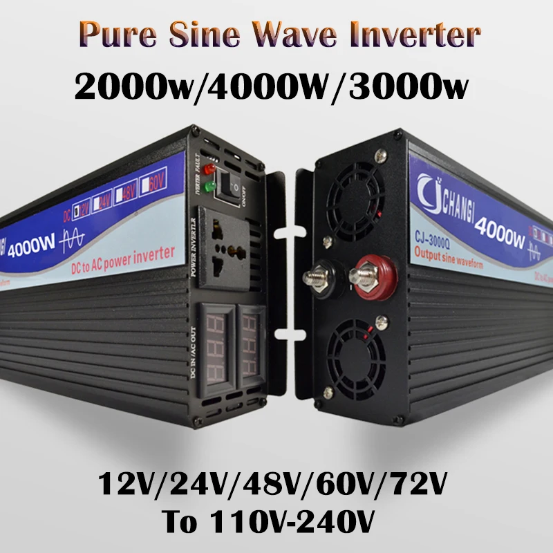 2000W-3000W-4000W-Pure-Sine-Wave-Inverter-Power-Solar-Car-Inverters ...