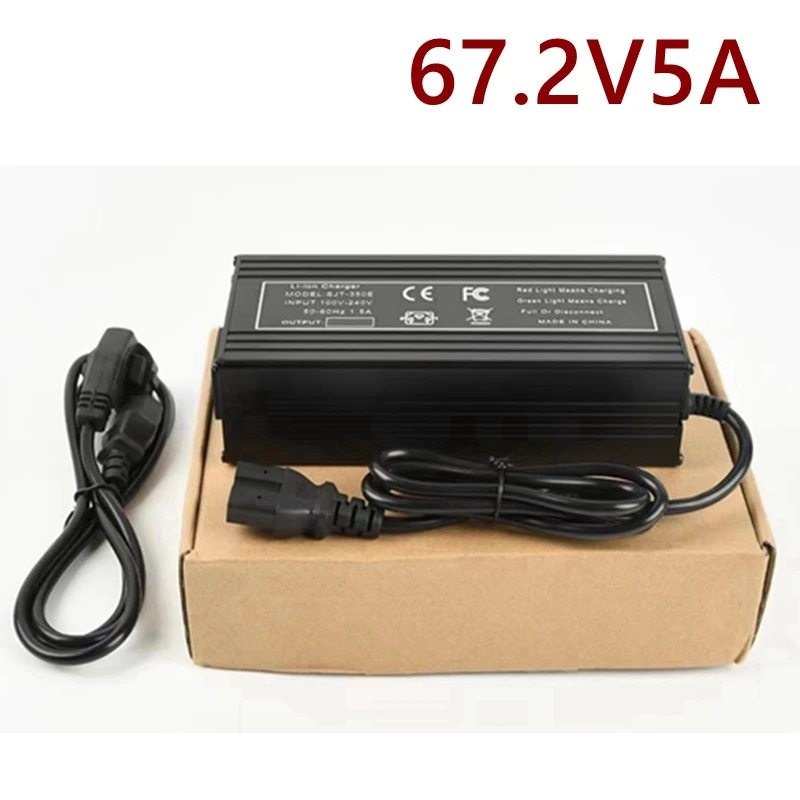 60V Fast Charger 67.2V/5A Charger For 16S 60V lithium Battery Charger ...