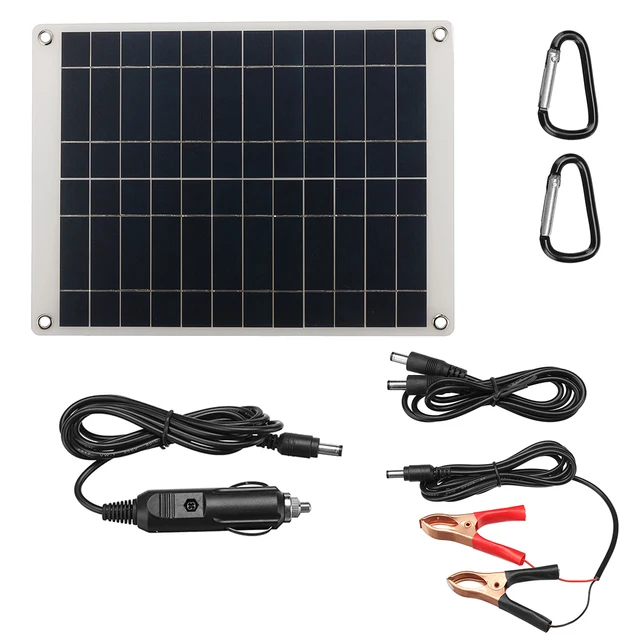 500W Solar Panel Kit Complete Fixed Dual 12/5V DC USB With 100A PWM ...