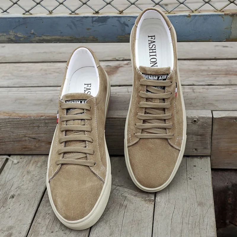 Yeni-moda-adam-Sneakers-hakiki-deri-erkekler-rahat-ayakkab-lar-Lace-Up ...