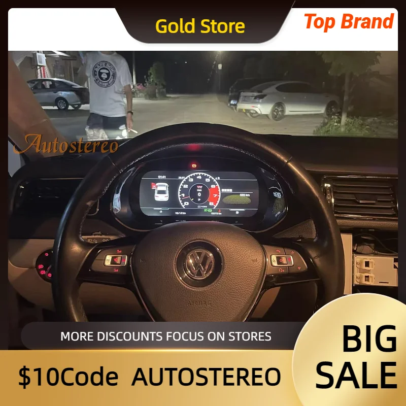 Car Odometer Cockpit Panel Instrument Digital Cluster For Volkswagen ...