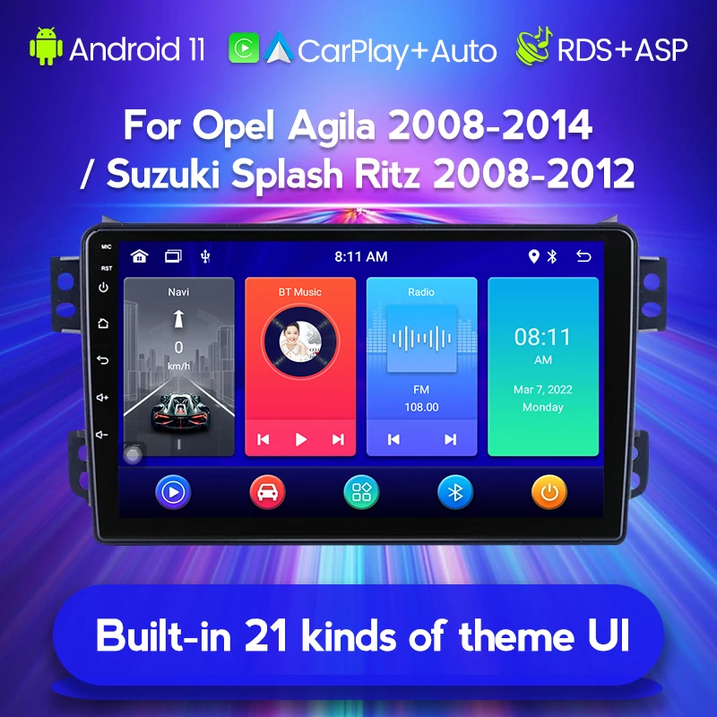 Navifly 9" Android System Car Radio Stereo Multimedia Player for Opel ...
