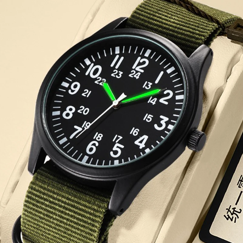 Luminous Nylon Band Military Watch Men Watches Army Wrist Watch Quartz ...