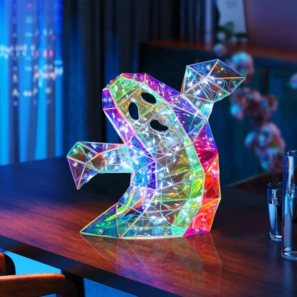 Lighted-Ghost-Figurine-Halloween-Decoration-Prismatic-Iridescent-Spooky ...
