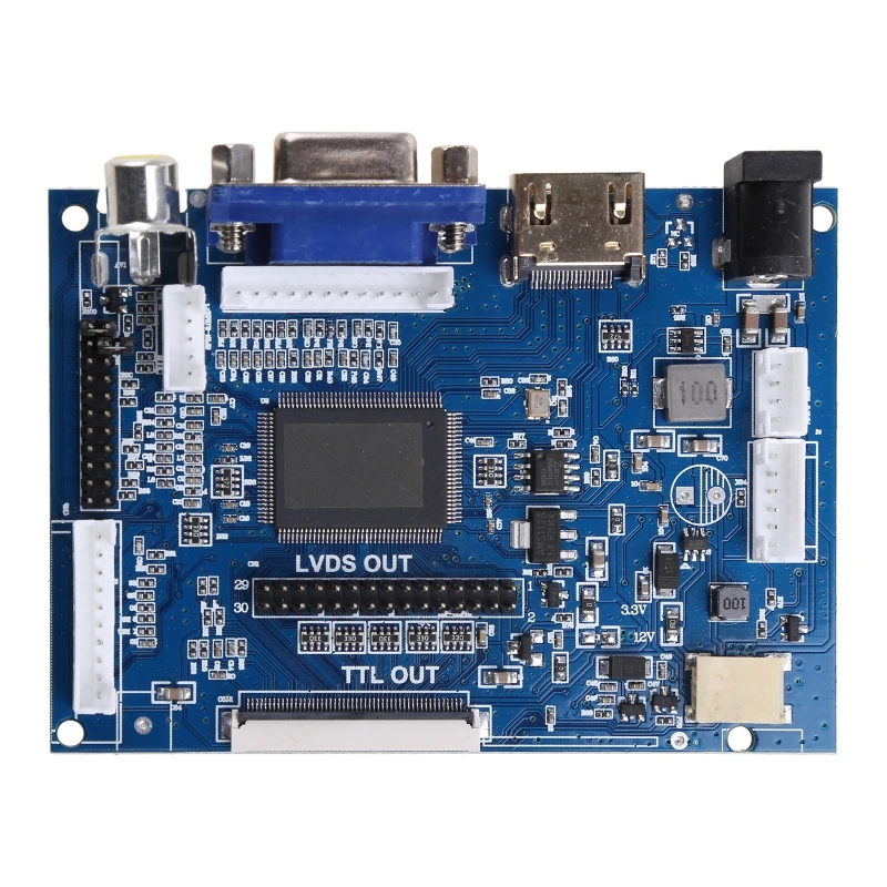Driver Board LCD Display 50Pin Universal TTL LVDS Controller Board HDMI-compatible 1.2 VGA 2AV ...