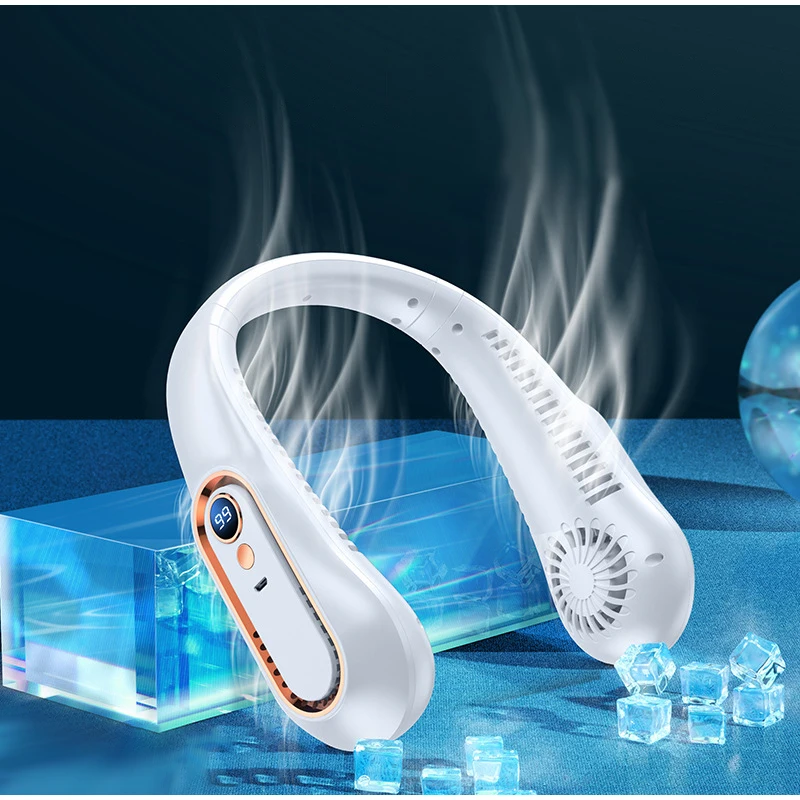 Hanging-Around-The-Neck-Portable-Fan-Fanless-Fan-With-Belt-Digital ...
