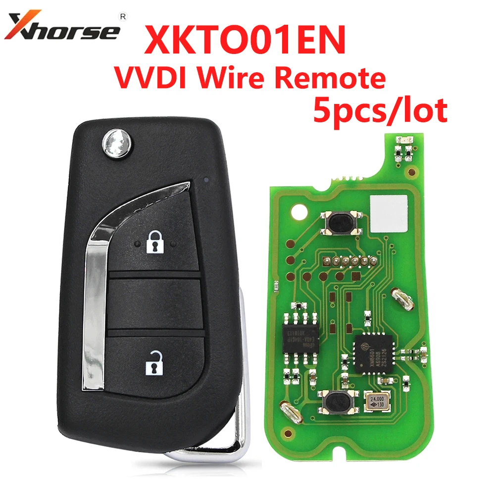 Xhorse-XKTO01EN-2-Buttons-Flip-Remote-Xhorse-VVDI-Remote-Wire-Remote ...