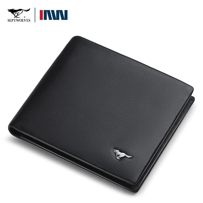 Septwolves Cowhide Business Cards Wallet Luxury Card Leather Wallet ...