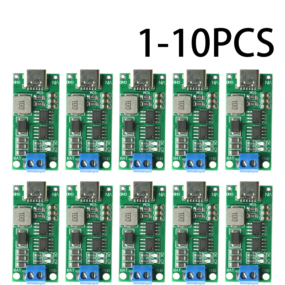 1-10PCS 2S 3S 4S Type-C To 8.4V 12.6V 16.8V Step-Up Boost LiPo Polymer ...