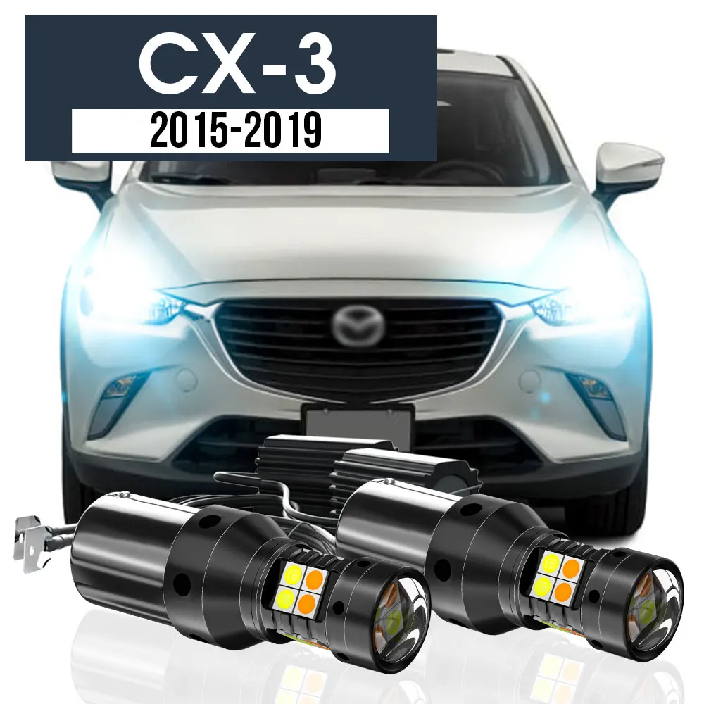 2x-LED-Dual-Mode-Turn-Signal-Daytime-Running-Light-Blub-DRL-Canbus ...