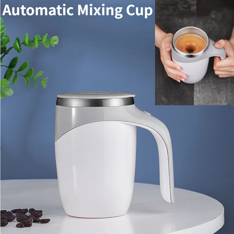 Rechargeable Magnetic Coffee Cup Automatic Mixing Cup with Handle ...