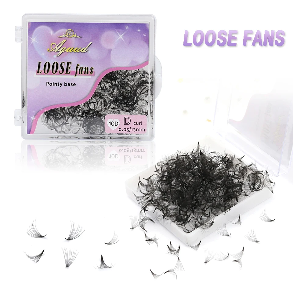 AGUUD-Sharp-Narrow-Medium-Stem-Loose-Fans-Eyelash-Extensions-Matte ...