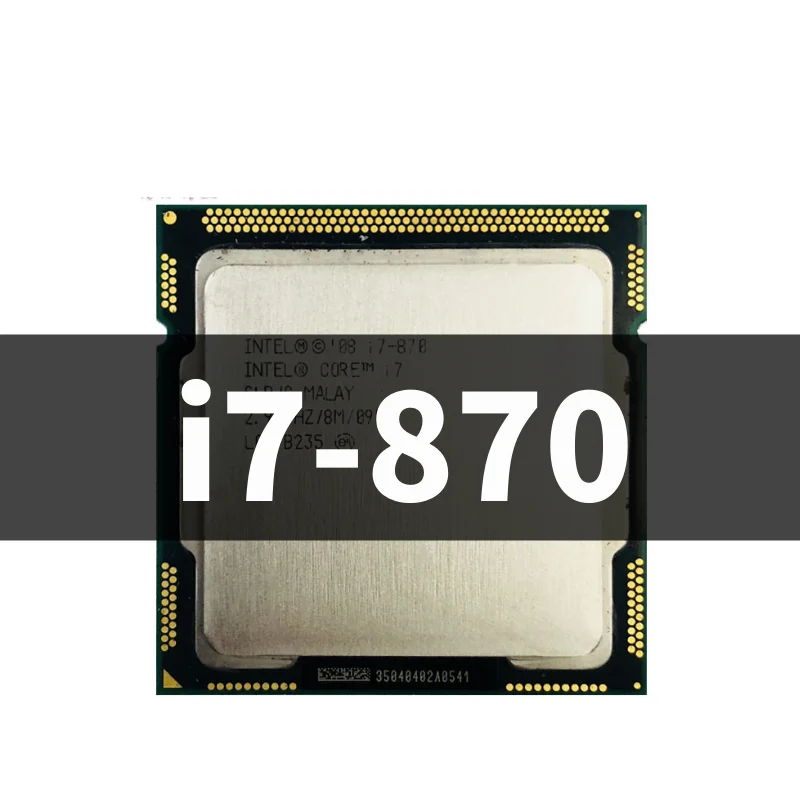 쿼드 코어 CPU 프로세서 코어 I7 870 I7 870 2.9 Ghz 8 M 95W LGA 1156 오리지널 22 나노 미터 ...
